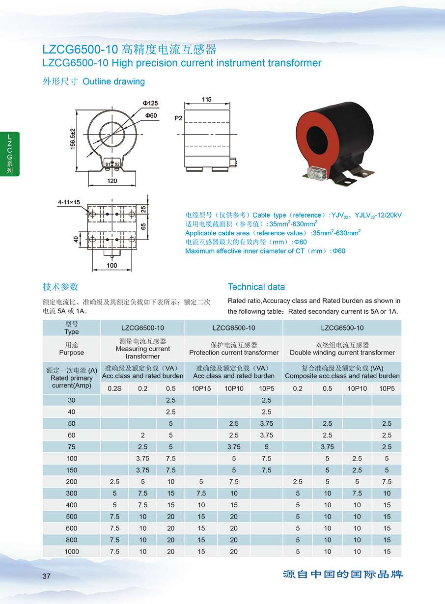 LZCG6500-10 高精度电流互感器 - 北京瑞奇恩互感器设备有限公司